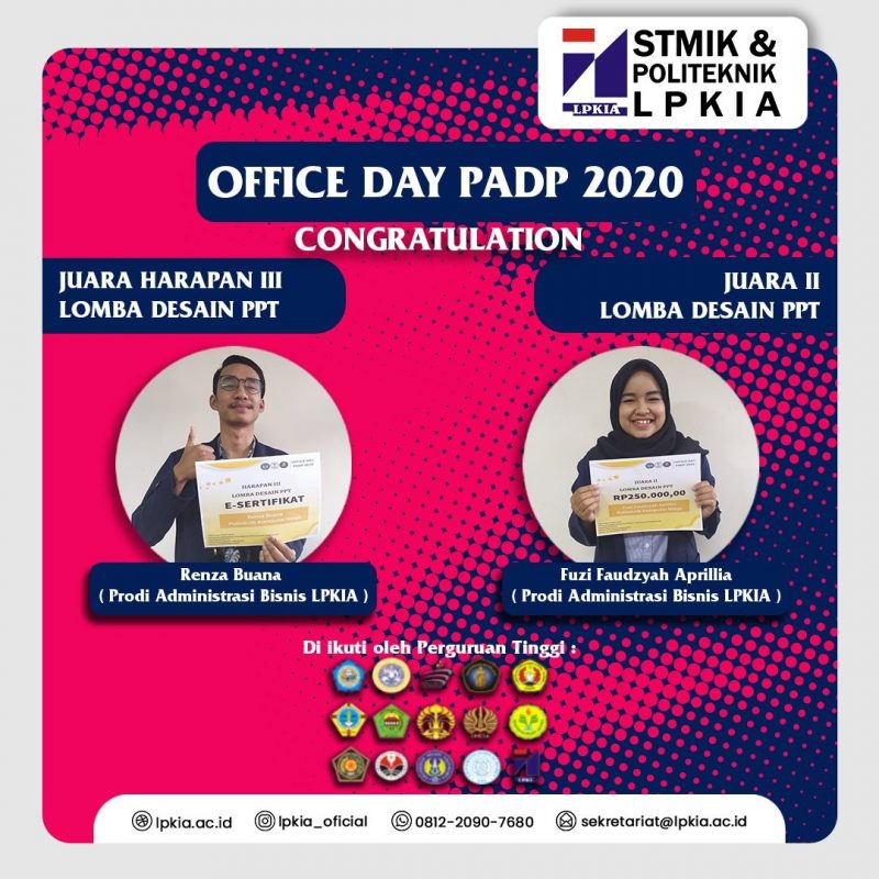Juara Office Day PADP 2020 - INSTITUT DIGITAL EKONOMI